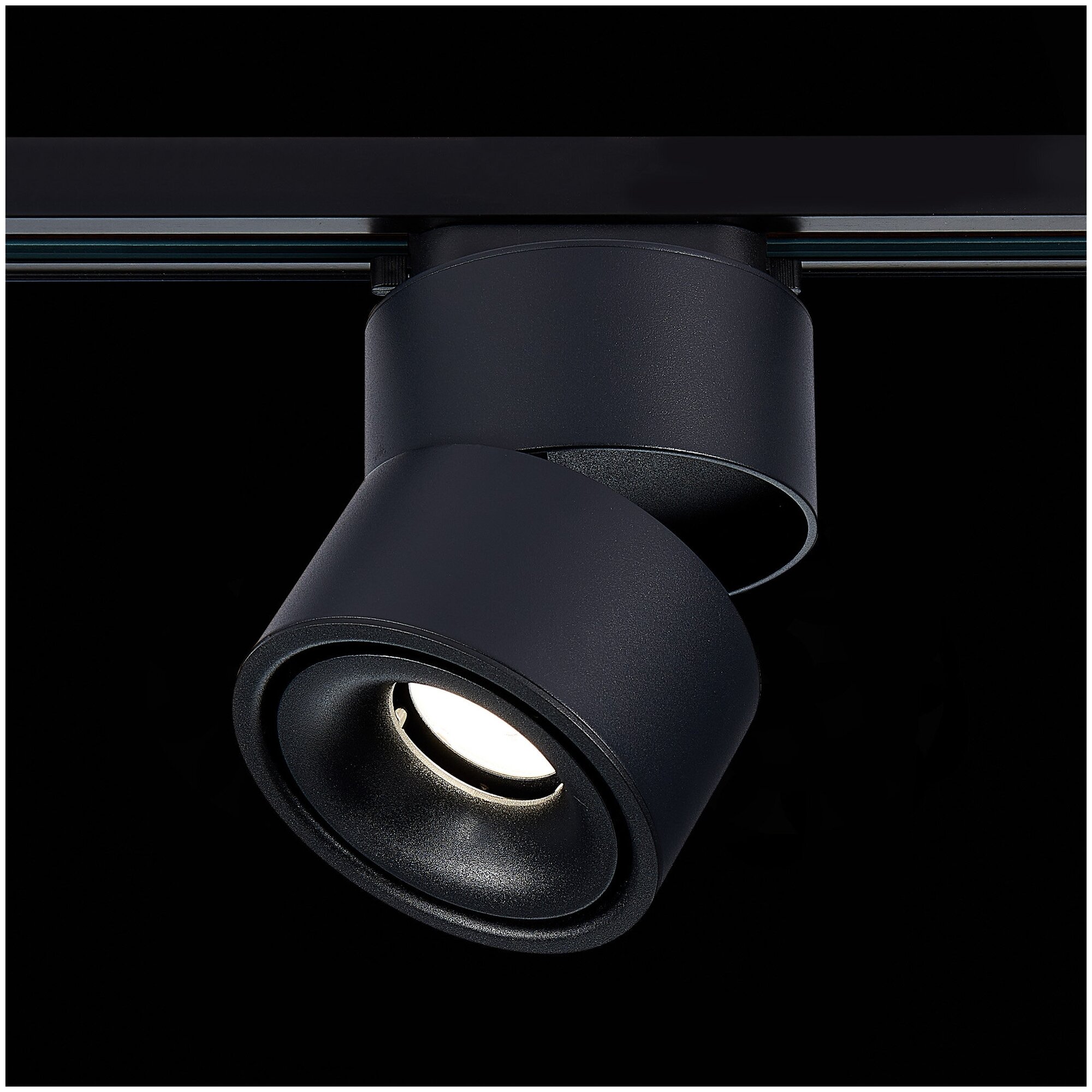 Трековый светильник светодиодный ST LUCE черный Однофазная трековая система BASE цоколь LED ламп 1х12W, ST652.436.12