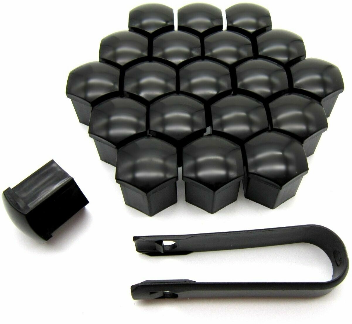 Колпачки на болты и гайки 17 мм (набор 20 шт. + щипцы)