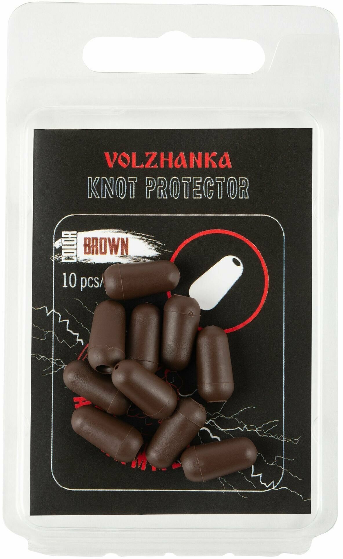 Carp Hammer Бусина-отбойник "Volzhanka Knot Protector " цвет Brown (10шт/уп)
