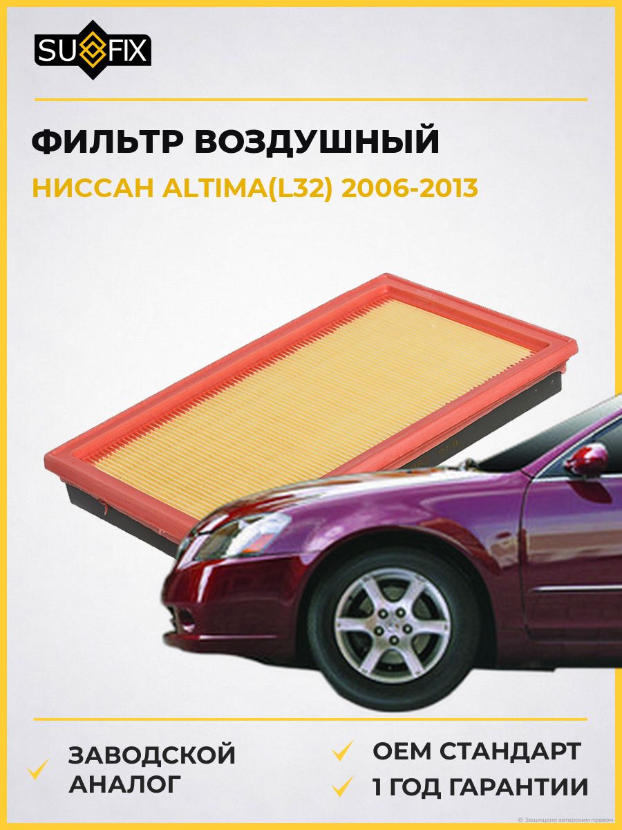 Фильтр воздушный SUFIX SO1082 Ниссан Альтима Nissan Altima L32 2006-2013