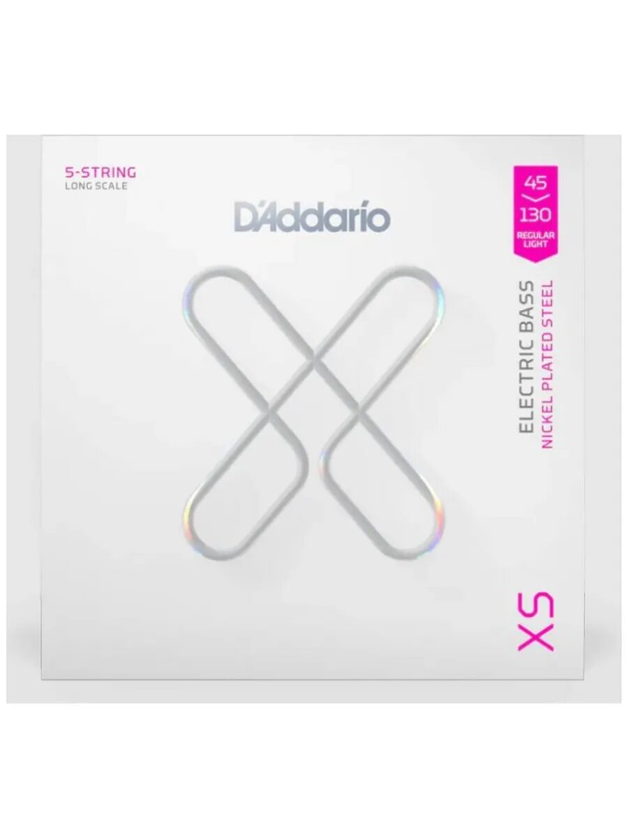 D'ADDARIO XSB45130, струны для 5 стр. бас гитары, 45-130 LONG