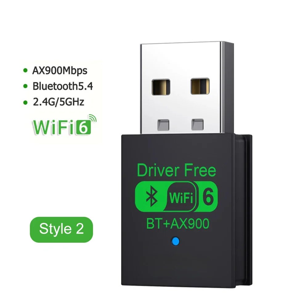 ICANING Wi-Fi 6 адаптер для ПК BT 5.4 Style 4