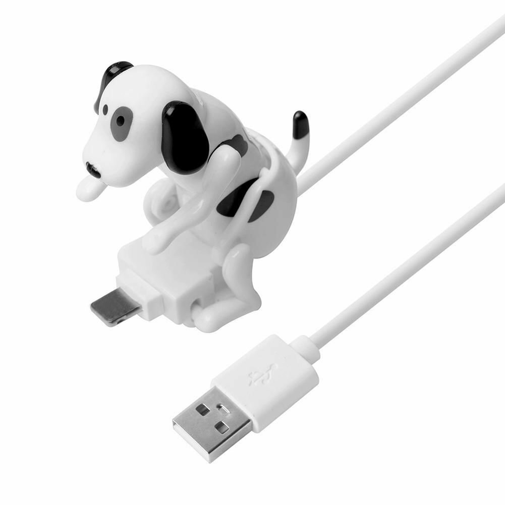 Кабель с фигуркой собаки, USB Type-C, белый