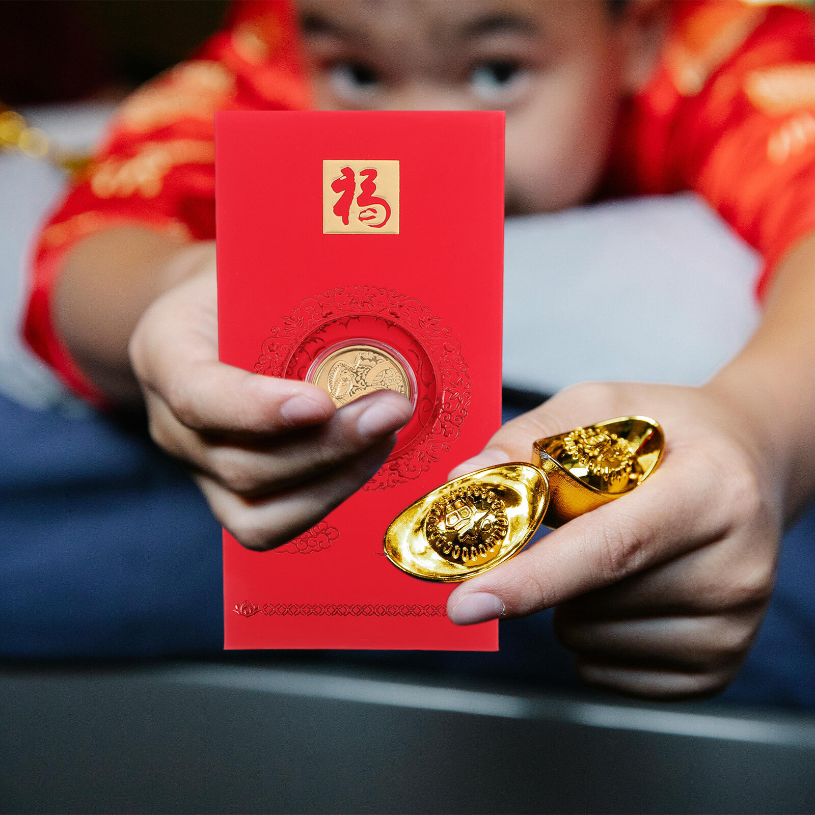 3 Шт Красный Конверт Для Денег Hongbao Год Змеи Идеально Для Нового Года И Свадеб 17.00X8.50X0.50Cm