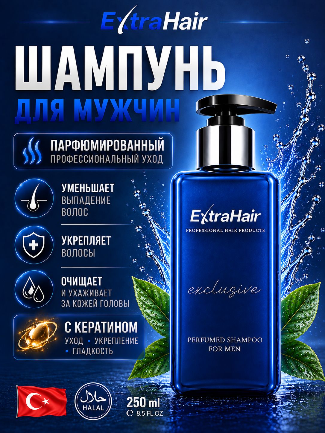 ExtraHair Шампунь для волос, 250 мл