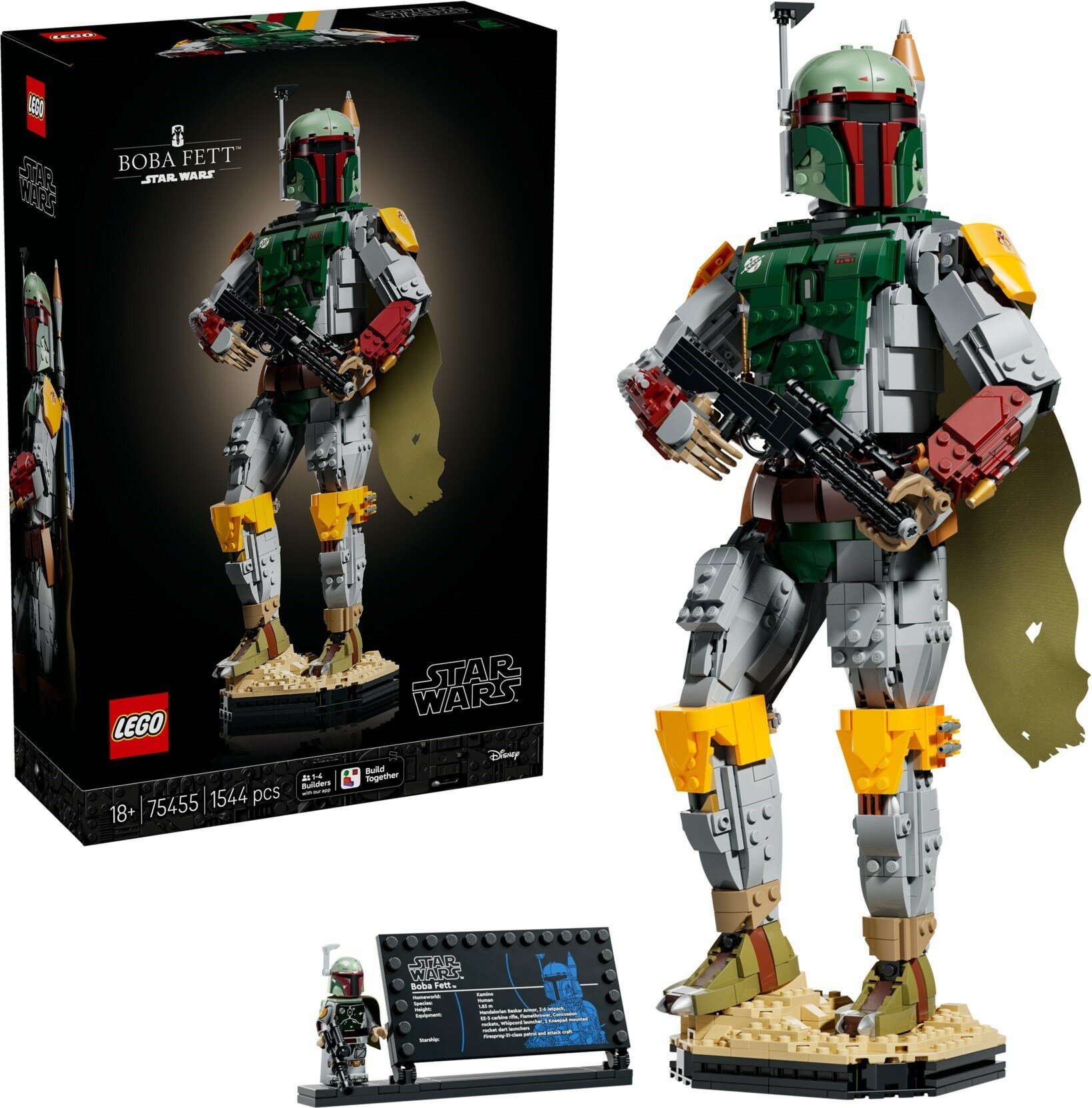 Конструктор LEGO Star Wars 75455 Фигурка Бобы Фетта, 1544 дет, 18+