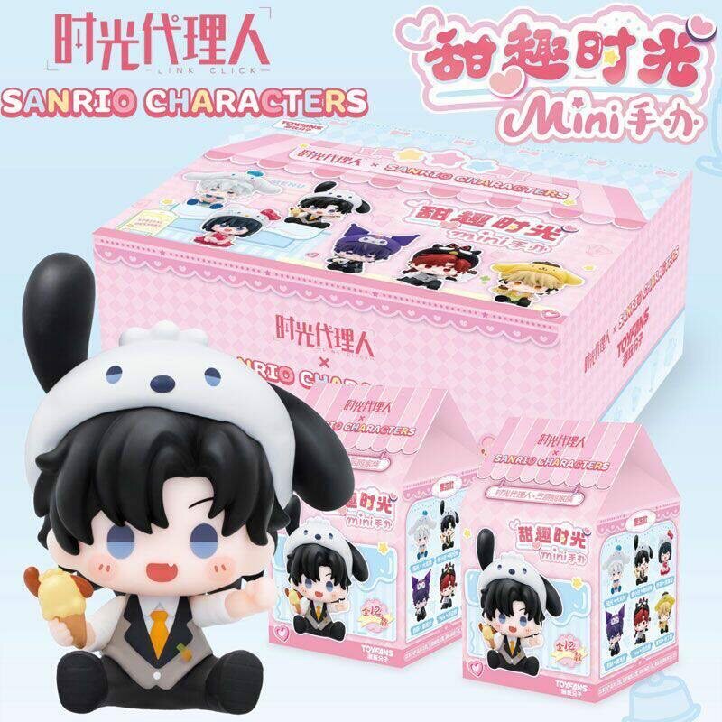 Официальный набор мини-фигурок Sanrio и Link Click Sweet Time, 12 не повторяющихся фигурок