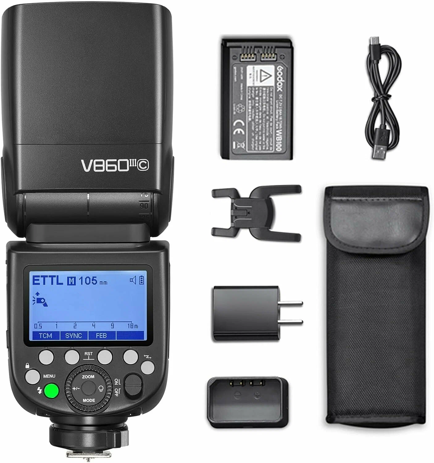 Вспышка Godox V860III-C, дляCanon и , радиосинхронизация, TTL, собственный аккумулятор