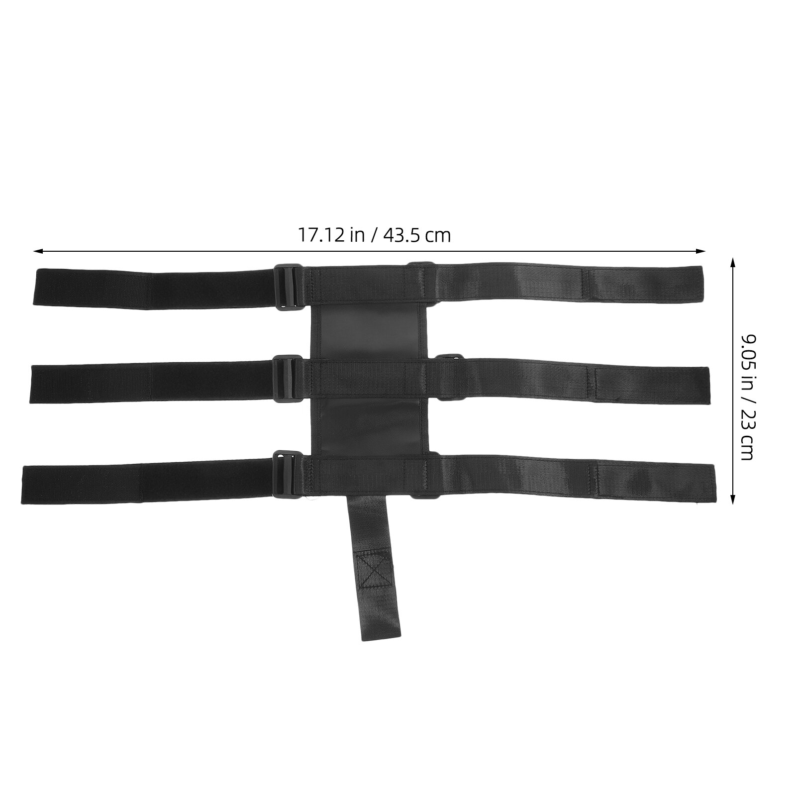 Держатель Огнетушителя С Трепом Чёрного Цвета 43.50X23.00X1.00Cm