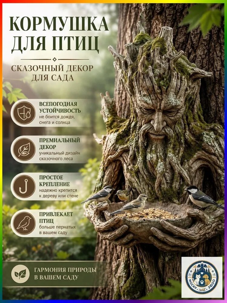 Фигурка лесного духа, Уличная кормушка