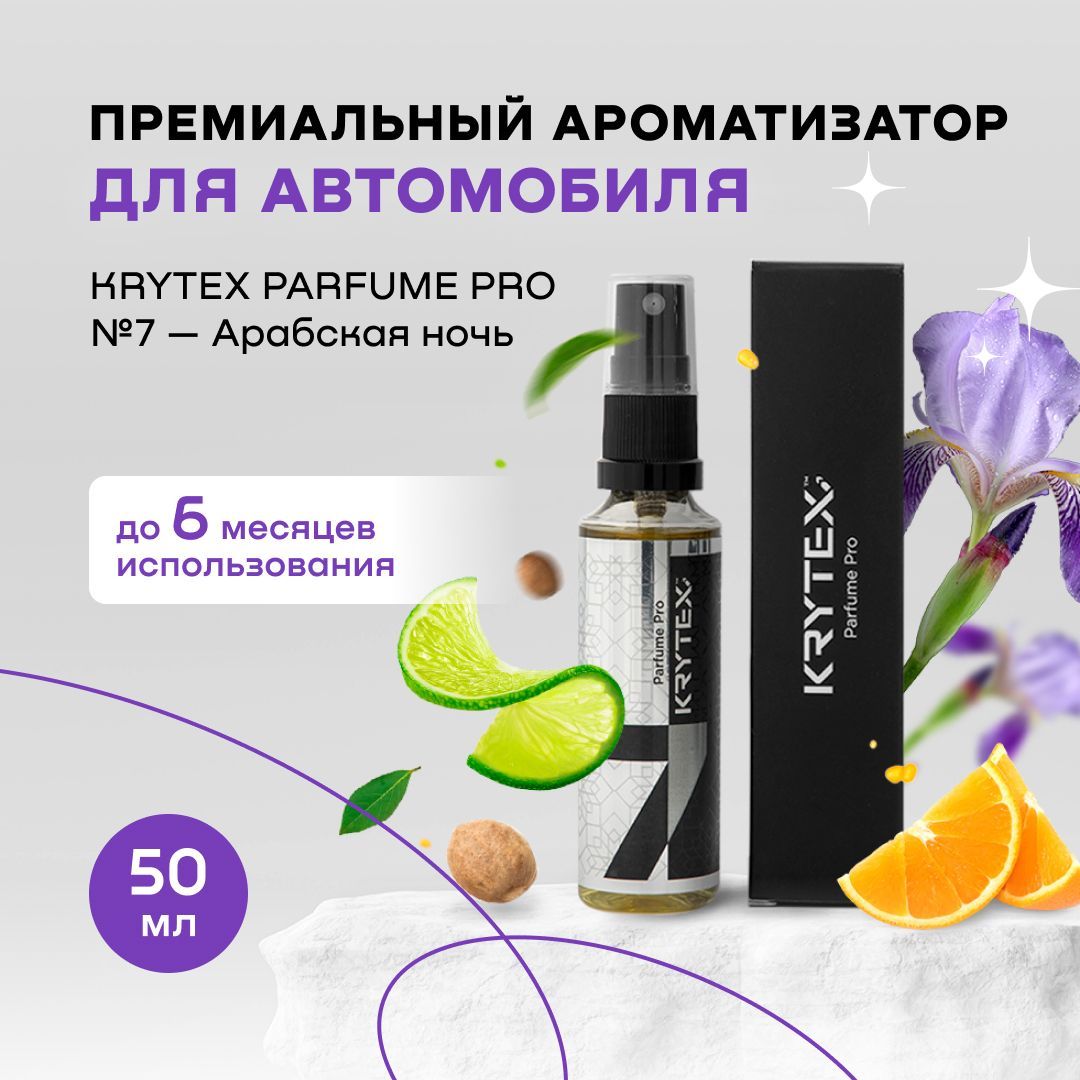 KRYTEX Ароматизатор автомобильный, Арабская ночь, 50 мл