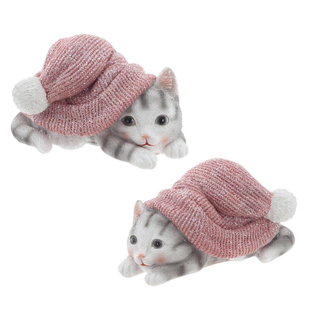 Фигурка декоративная "Котенок", L13,5 W8 H7,5 см, 2 вида, 1 штука (без выбора)