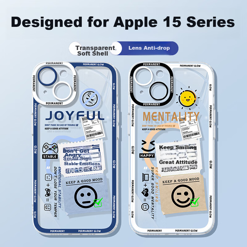 Чехол XP совместимый с iPhone 17 с полной защитой объектива, прозрачная мягкая оболочка из ТПУ, рассеивание тепла,
