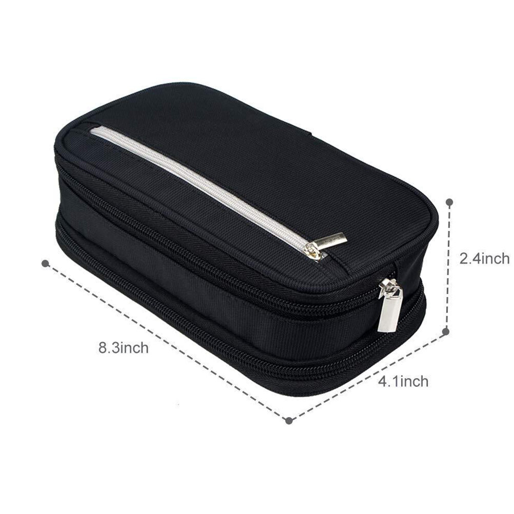 Черный Чехол Для Ручек Размером 21X10Cm Прочный И Practical Подходит Для Большинства Ручек И Кара Авторов
