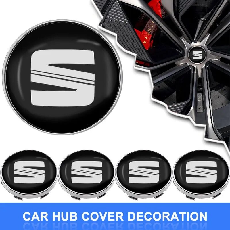 Сиат (SEAT) автомобильных колпачков для ступиц 4 шт/60 мм