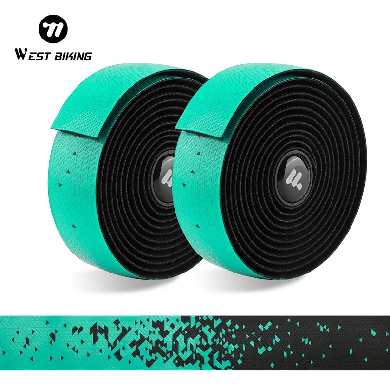 WEST BIKING Лента для руля велосипеда YP0804093 амортизирующая Black Green