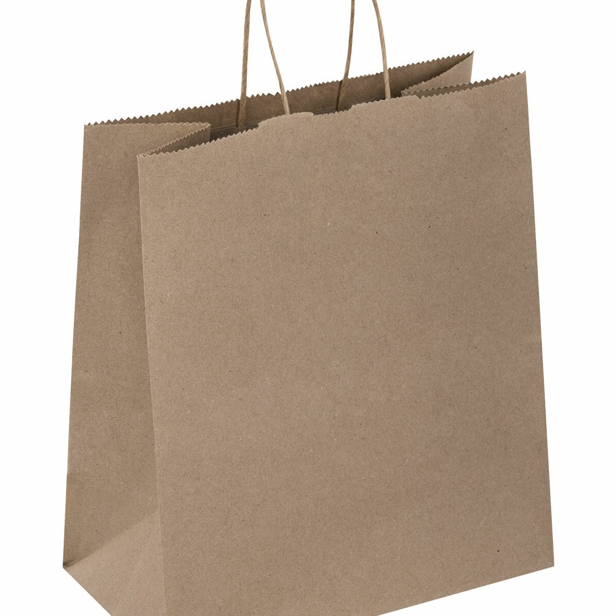 Крафт-пакет бумажный коричневый Лайма Eco Craft, 22х12х25см, 90г/кв. м, набор 50шт, крученые ручки, 5 уп.
