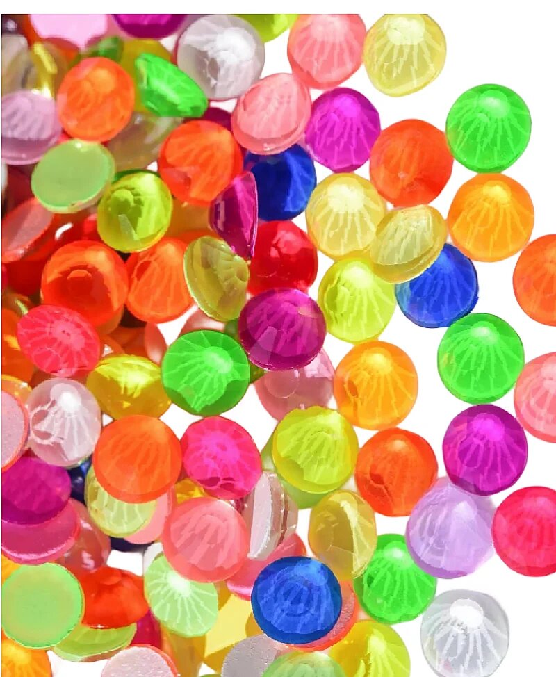 Неоновые кристаллы для декорирования ногтей ss20--1440pcs, mix color