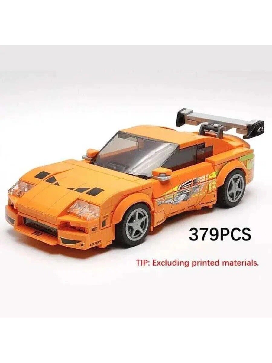 Популярная модель фильма MOC-138484, гоночный кабриолет, спортивный автомобиль, строительные блоки, 379 шт.