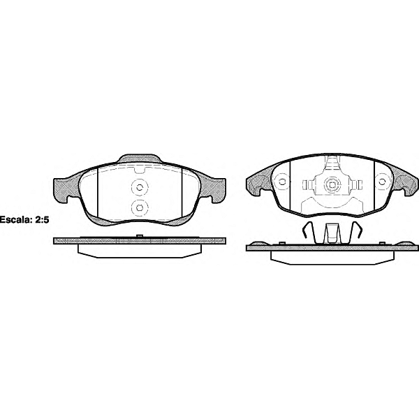 ROADHOUSE 2124800 (425361 / 425412 / 425413) колодки торм. диск. ci c4 picasso