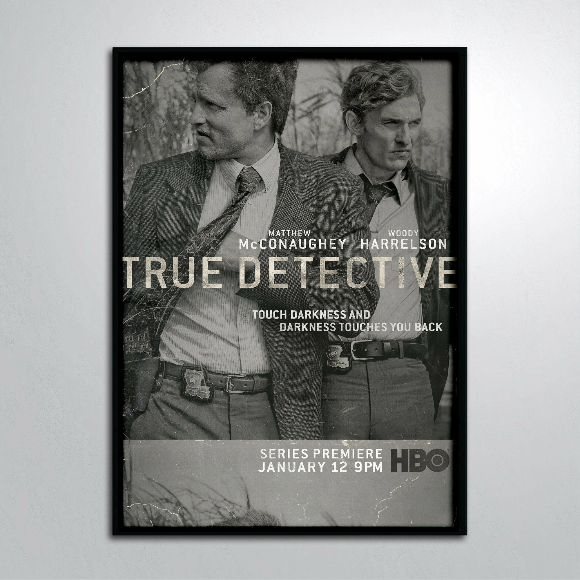 Постер в раме/Настоящий детектив Оригинал True Detective