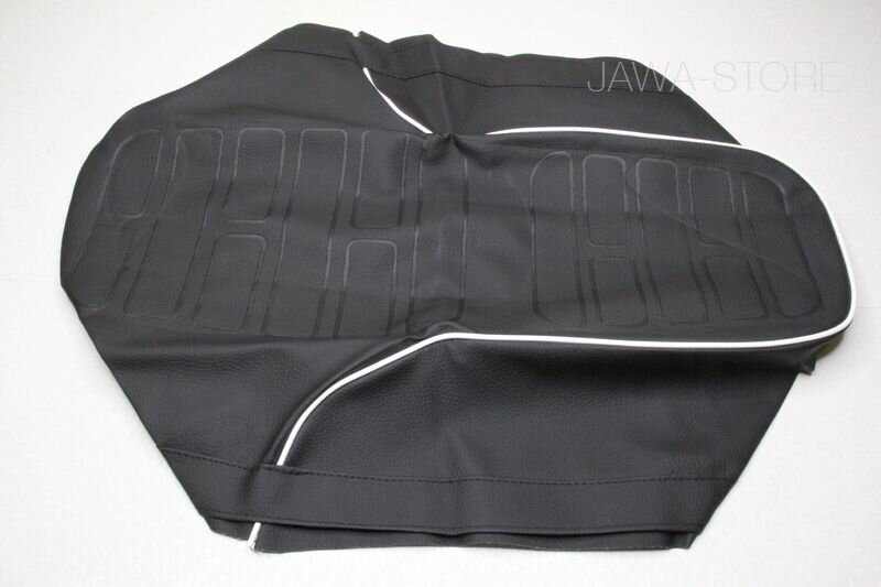 Чехол сиденья для Ява 350 модель 634 (белый кант) (Чехия)