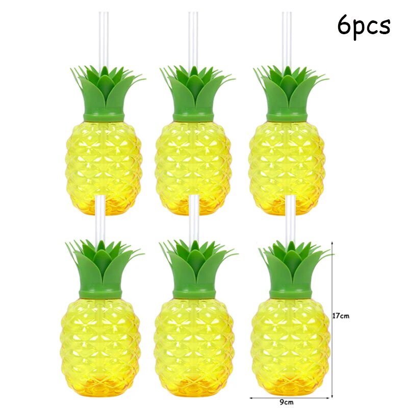 Комплект из 6 тропических стаканов Cyuan Желтый, 6set Pineapple cup