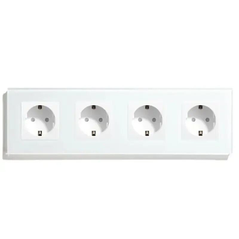 Bingoelec Розетка хрустальная 16А white 4