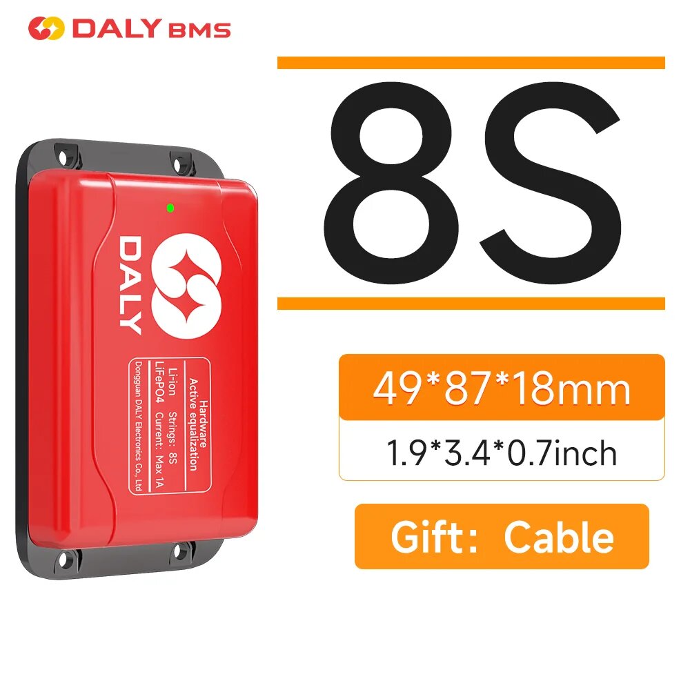 Daly 1A Smart BMS Активный Балансир для аккумуляторов 18650 8S Hardware Balancer