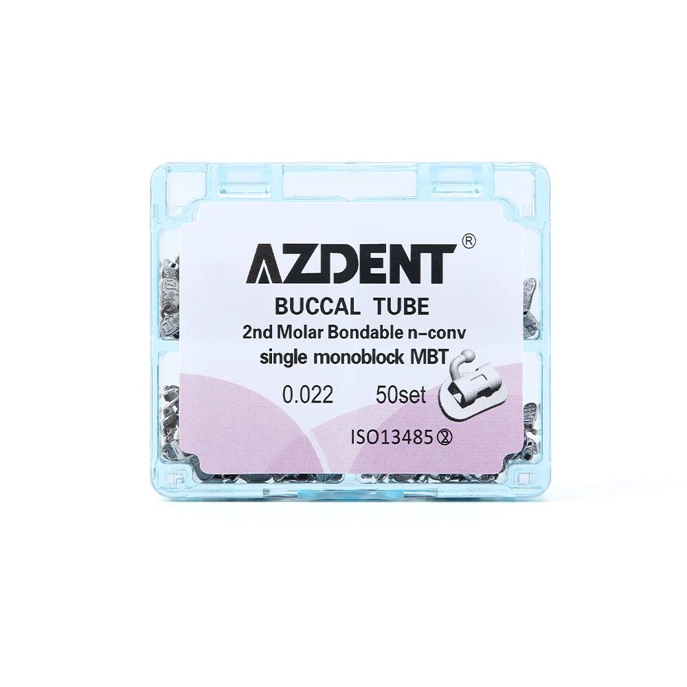 AZDENT Буккальные трубки 2nd Molar MBT 0.022