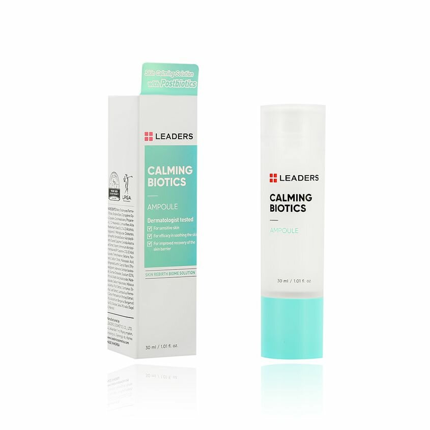 Ампула для лица LEADERS CALMING BIOTICS для чувствительной кожи (успокаивающая) 30 мл