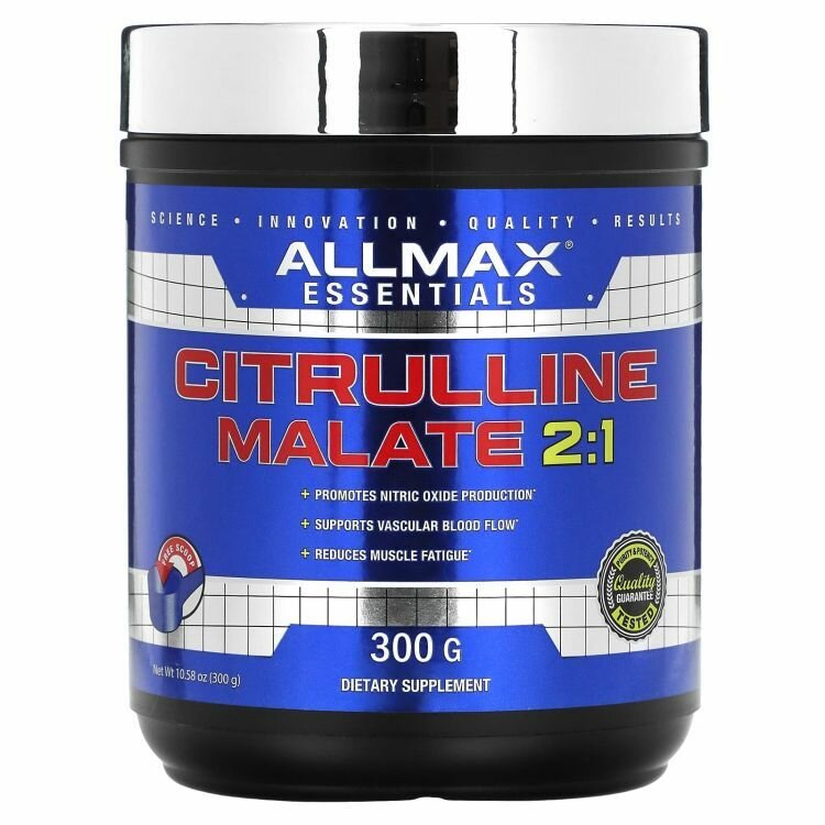 ALLMAX, Цитруллин Малат 2:1, Citrulline Matale, 300 г