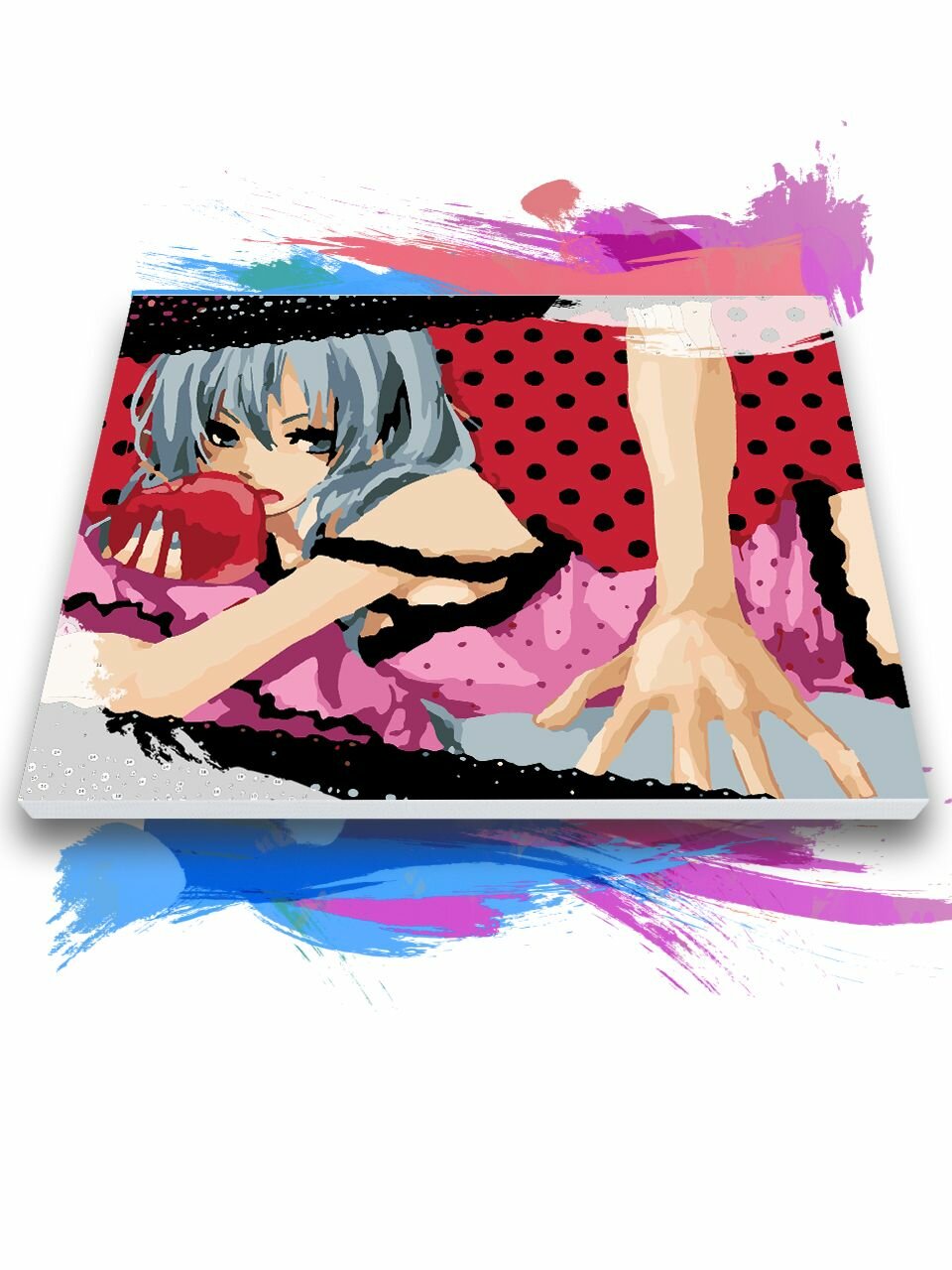 Картина по номерам на холсте Хатцуне Мику Золушка, 90 х 120 см