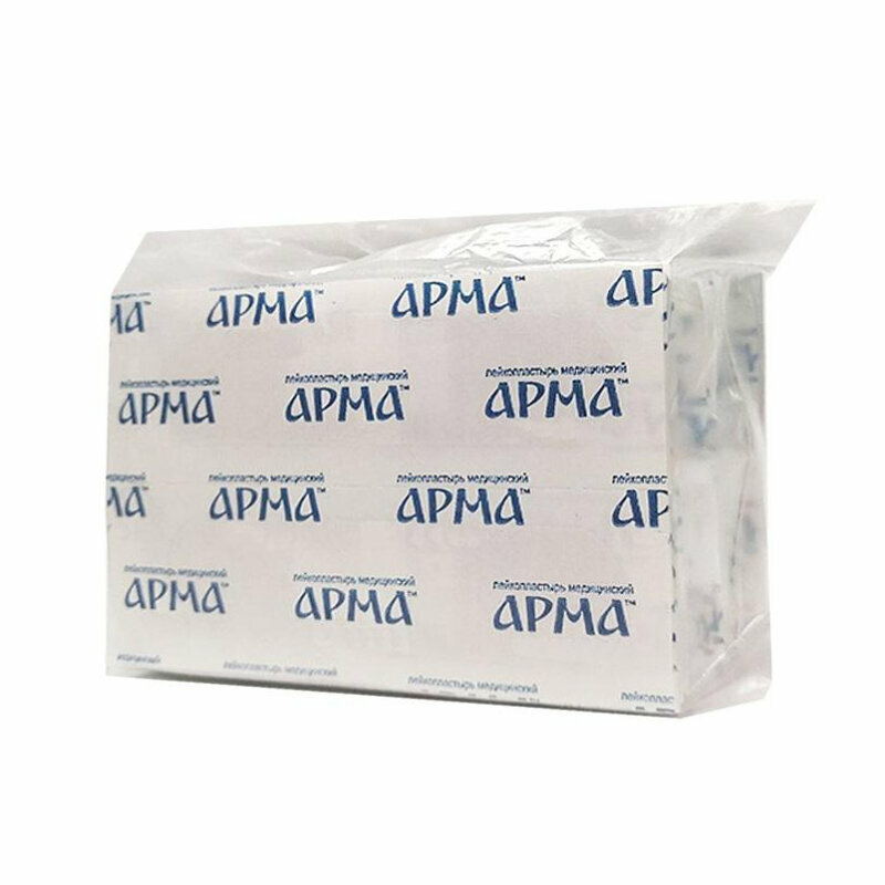 Перевяз. ср-ва Лейкопластырь бакт,25х72мм полимер. телесный ПЭ,100шт/уп, арма, 1719863