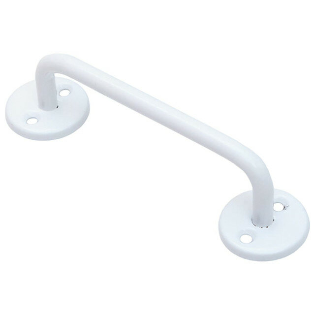Ручка-скоба дверная 100 мм из стали белая - стильная и прочная для межкомнатной двери