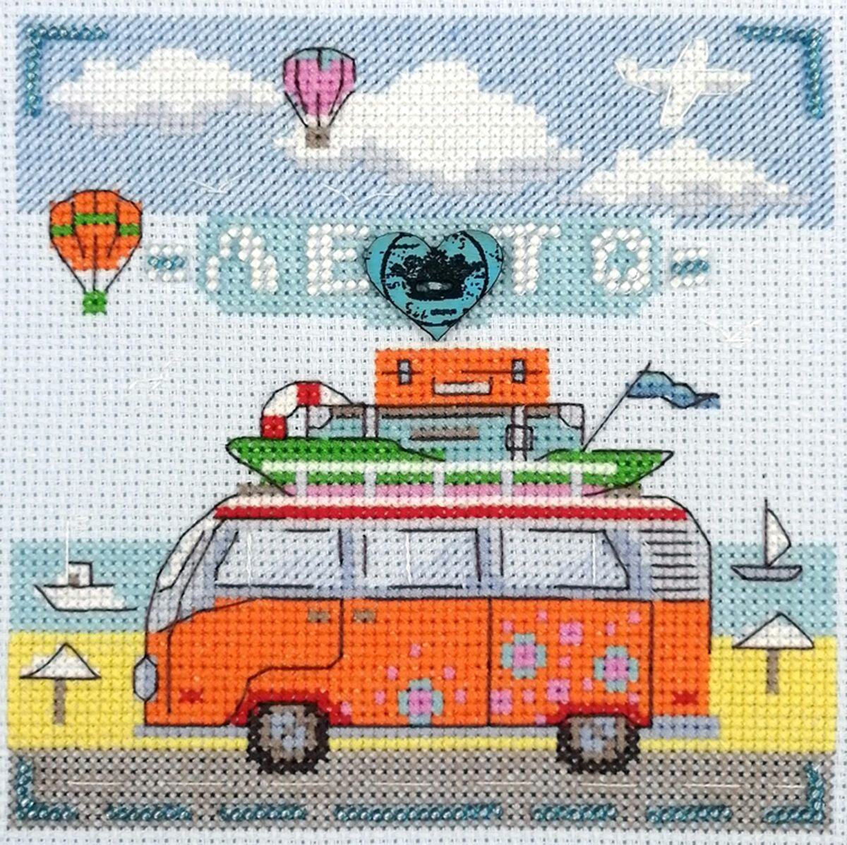 Набор для вышивания "К морю" 13х13см, 13.003.22