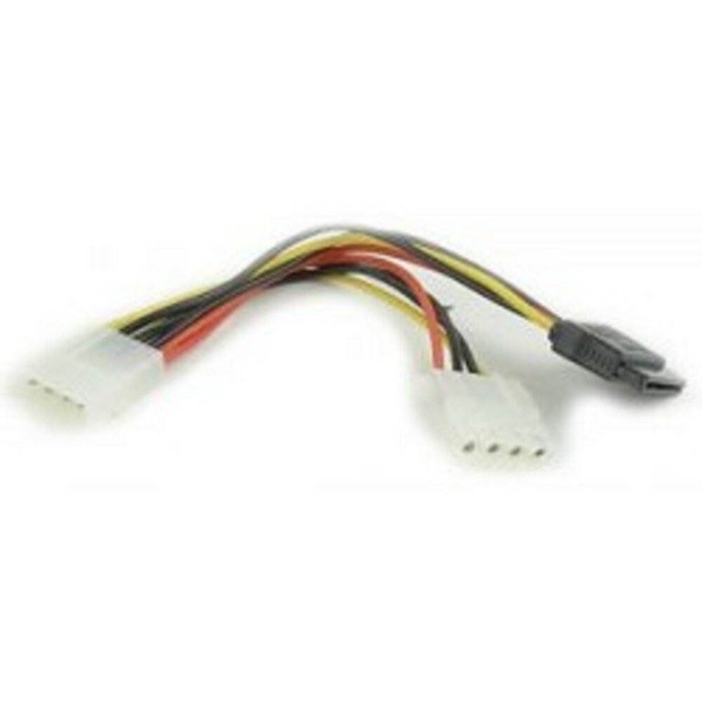Gembird кабели Cablexpert Кабель питания SATA, 15см, molex 4pin molex4pin+sata 15pin, на 2 устр. CC-SATA-PSY2