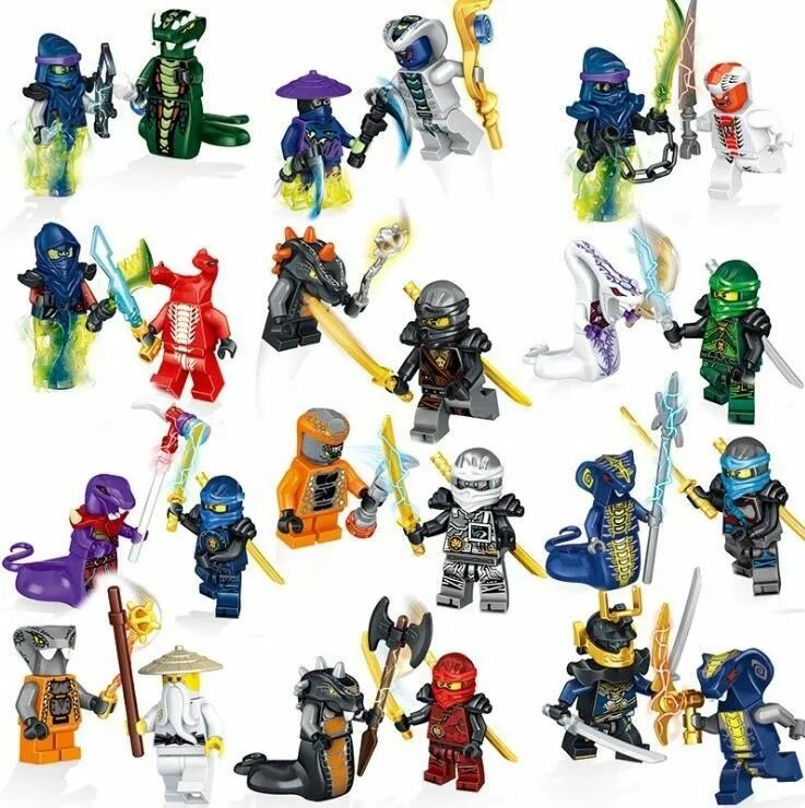 Сборные фигурки Ниндзяго 24 штук + оружие / конструктор Ninjago / минифигурки Кай Ллойд