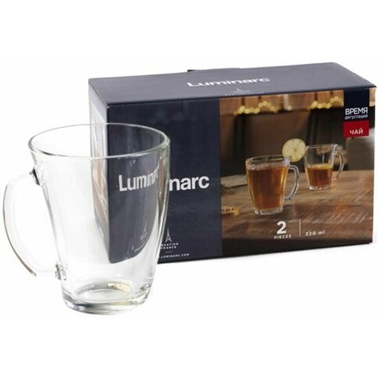 Набор кружек Luminarc время дегустаций ЧАЙ 2шт. 320 мл. (Q2842)