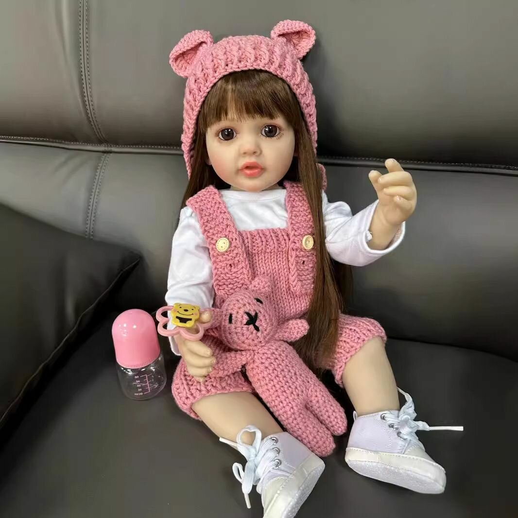 Полностью пластиковая кукла-имитатор возрождения длиной 55 см