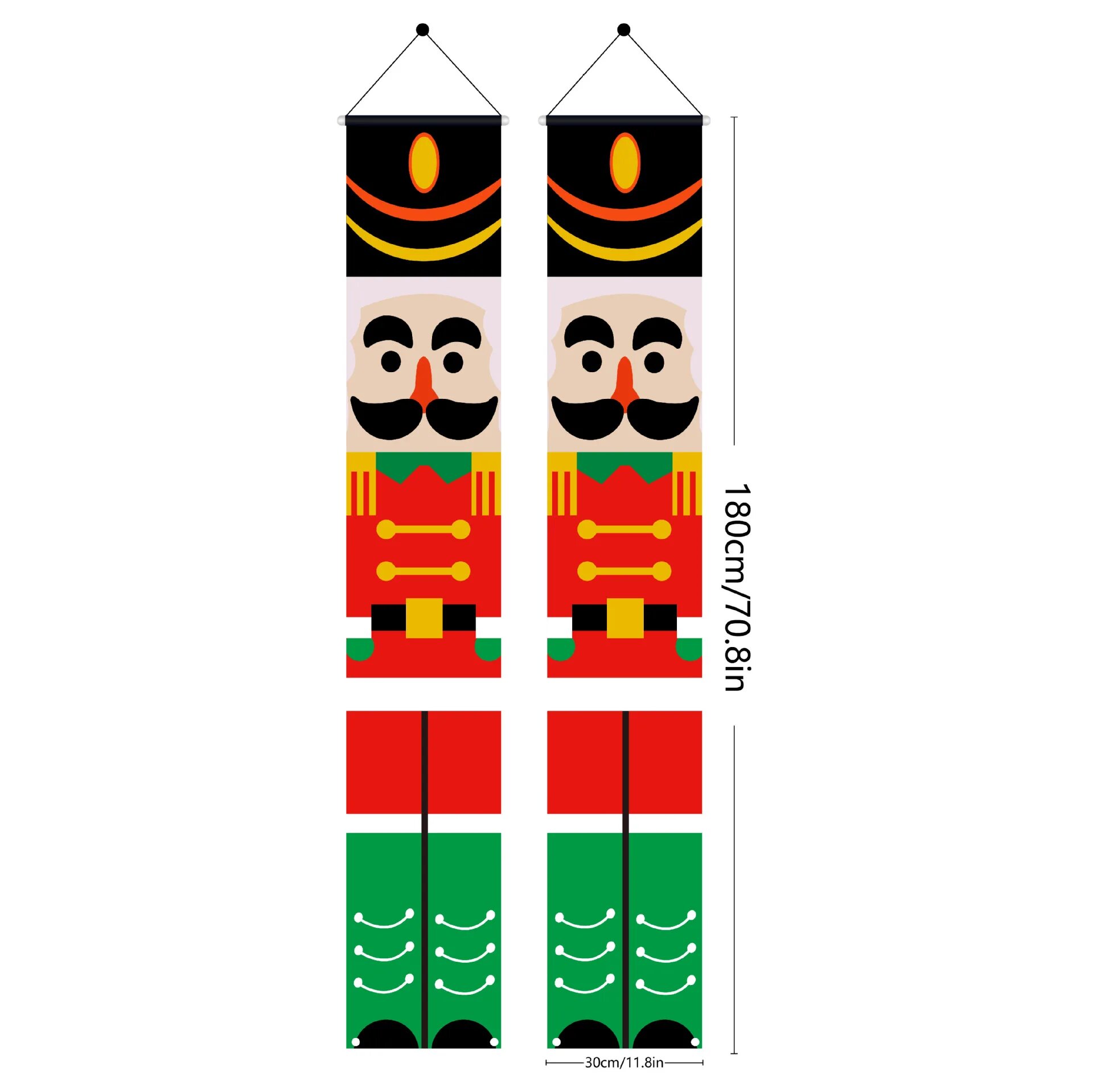 Рождественский баннер Щелкунчик солдат 1 пара Nutcracker 1