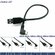 Mini USB B кабель, черный, 25cm, Right