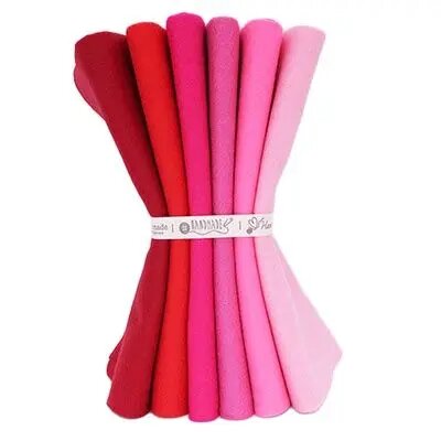 Красно-зелёная мягкая войлочная ткань CMCYILING для рукоделия 6 Pcs 25cmx28cm