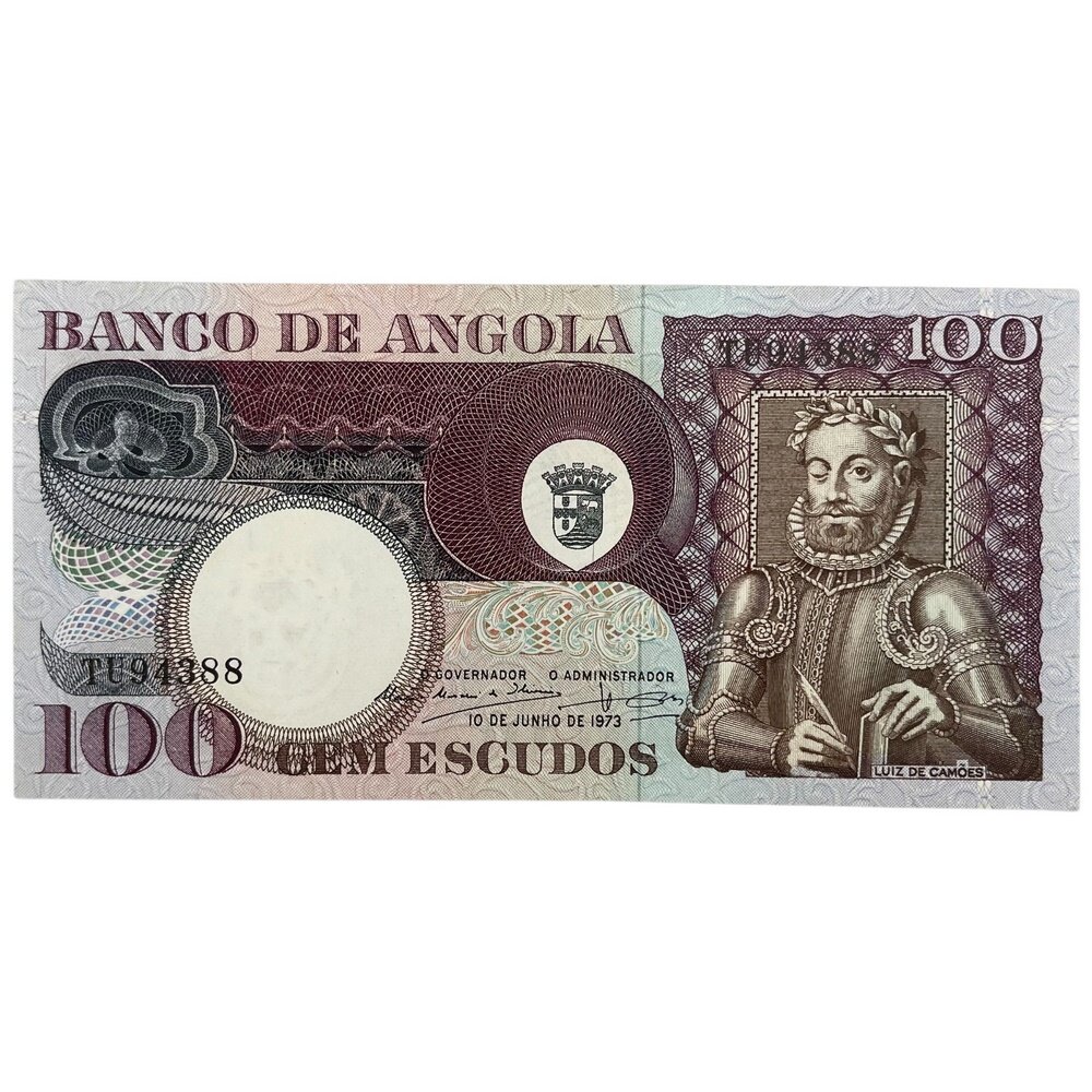 Ангола 100 эскудо 1973 г. (Серия TU)