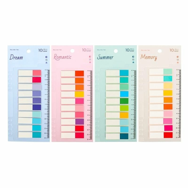 Цветная ультратонкая индексная наклейка Morandi