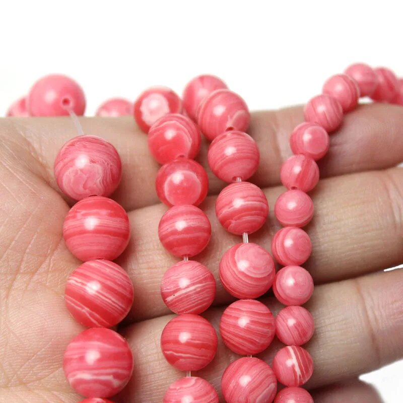 Круглые бусины Родохрозит Агат 6 8 10 мм Youth Cadence 8mm approx 46beads