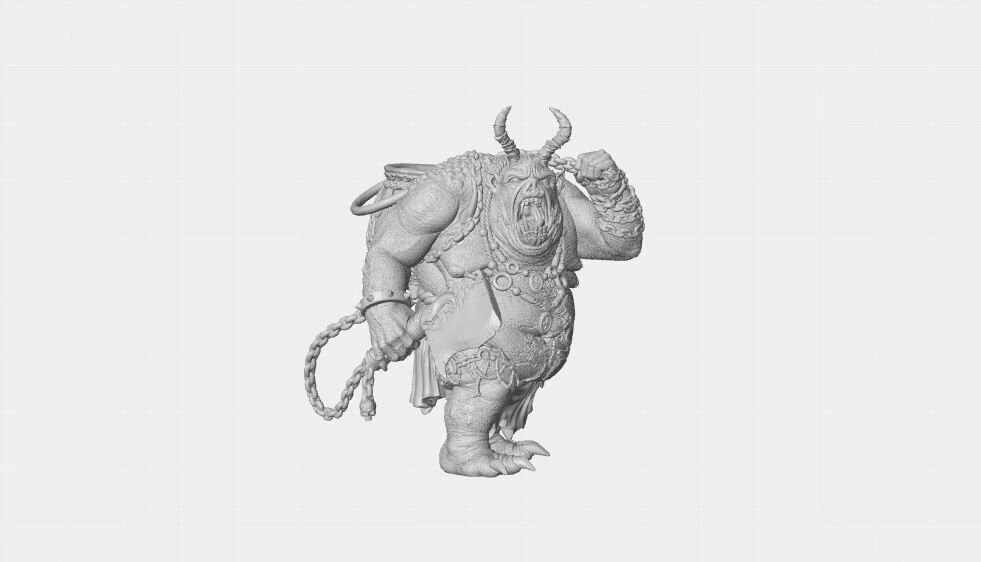 Демон обжорства, фигурка, ДнД, миниатюра