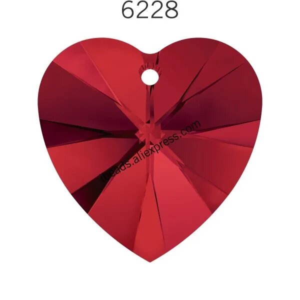 Подвеска Swarovski XILION сердце из хрусталя 14.4x14mm (1 piece), Light Siam 227