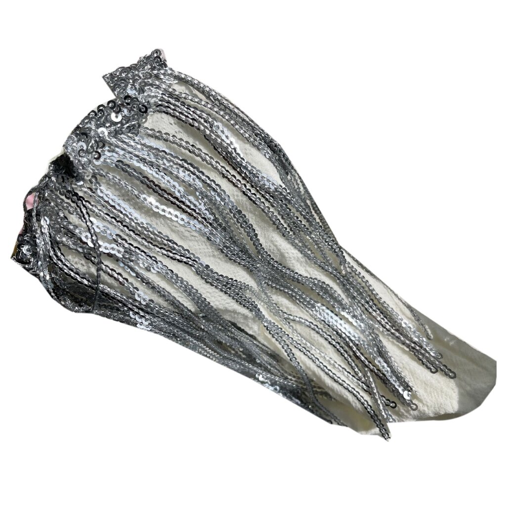 Детские танцевальные чулки с блестками и кисточками для девочек, декоративная отделка по носку до икры, однотонные кружевные длинные вечеринок в стиле 90-х годов