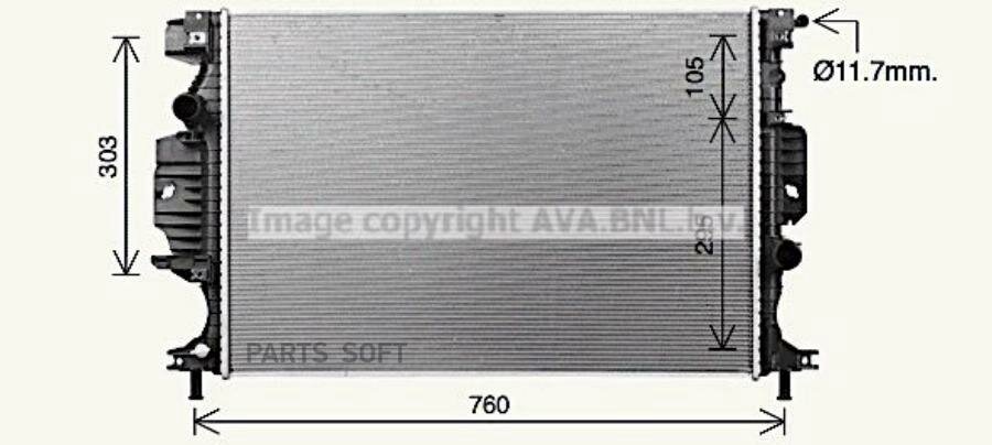 AVA FD2689 Радиатор охлаждения ()